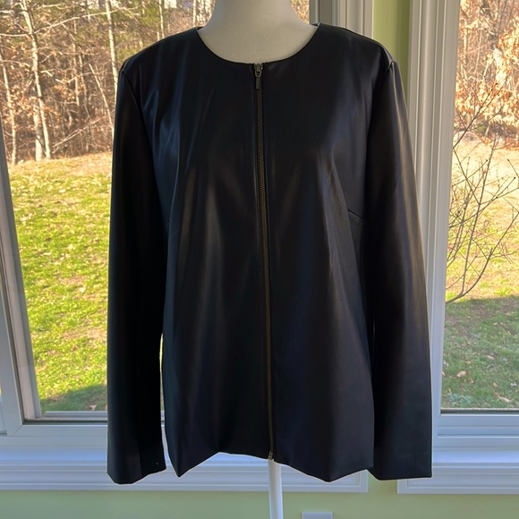 J. Jill | Jackets & Coats | J Jill Faux Leather Jacket | Poshmark